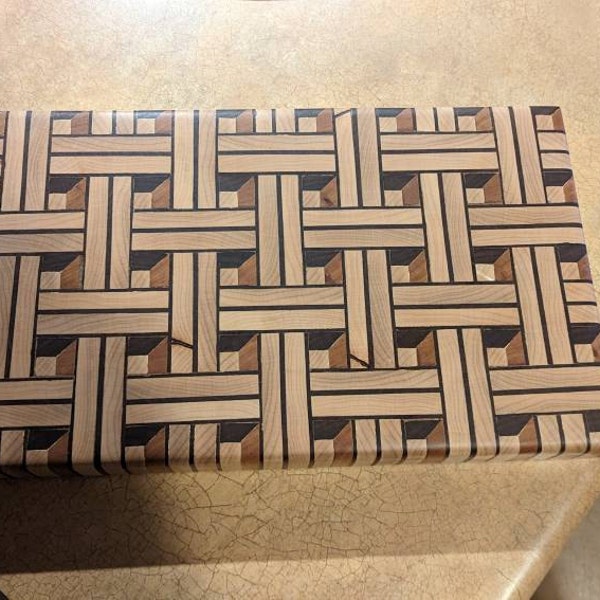 3D Basket Weave Cutting Board Plans - Etsy