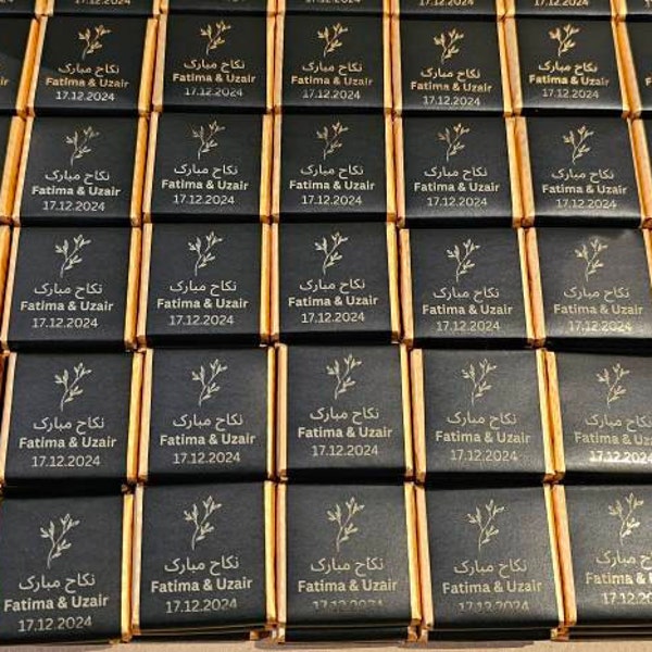 Personalised Happy Birthday Party Favours Chocolate Favours Black ...