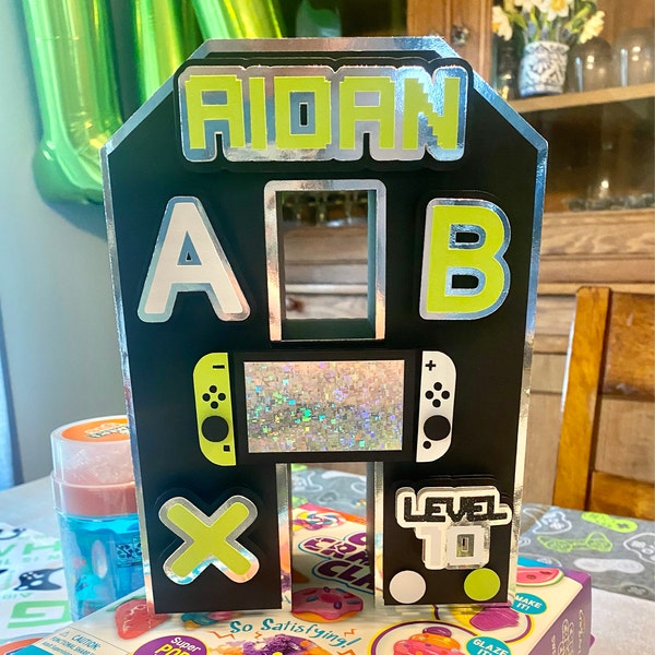 3D Letter Gamer, Gamer Birthday Party, Gamer Party Decorations, Gamer ...