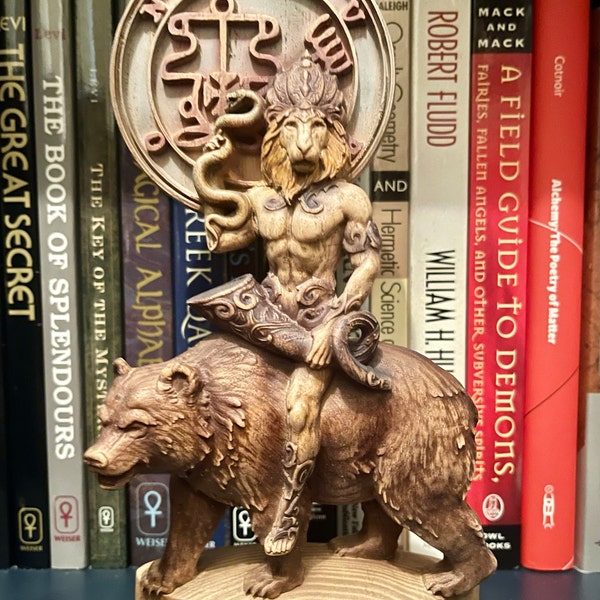 King Purson Wooden Statue, Goetia Demon Sculpture, Occult Decor - Etsy