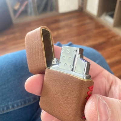 Crazy Horse Leather Lighter Case Handmade Leather Product Lighter ...