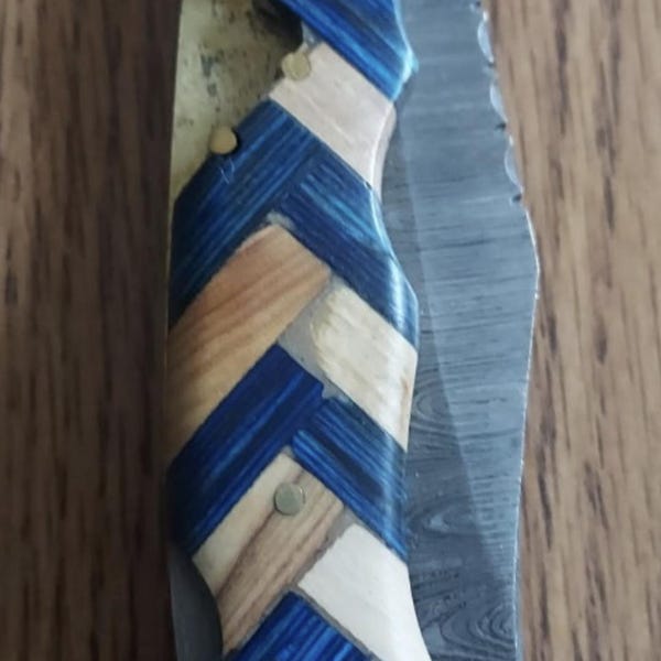 Handmade Damascus Cheese Knife Set of 5 Pcs With Olivewood Handle ...
