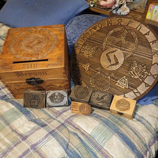 Biggest Secret Compartment Celic Tree of Life Themed Jevelery Box With ...