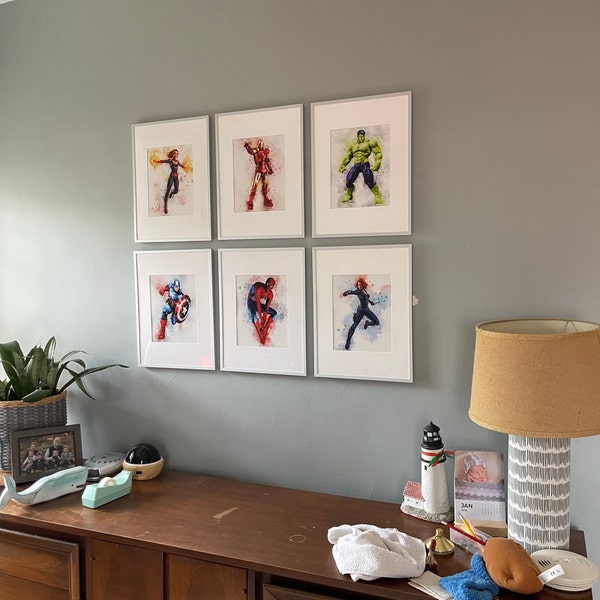 Set 12 Superheroes DOWNLOAD Marvel Print Superhero Avengers Poster ...