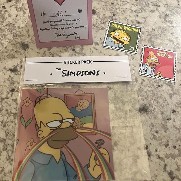 The Simpsons Holographic Sticker - Lisa "the Lizard Queen" Sticker ...