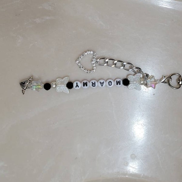 Customizable Kpop Beaded Charm Keychain and Phone Lanyard - Personalize ...