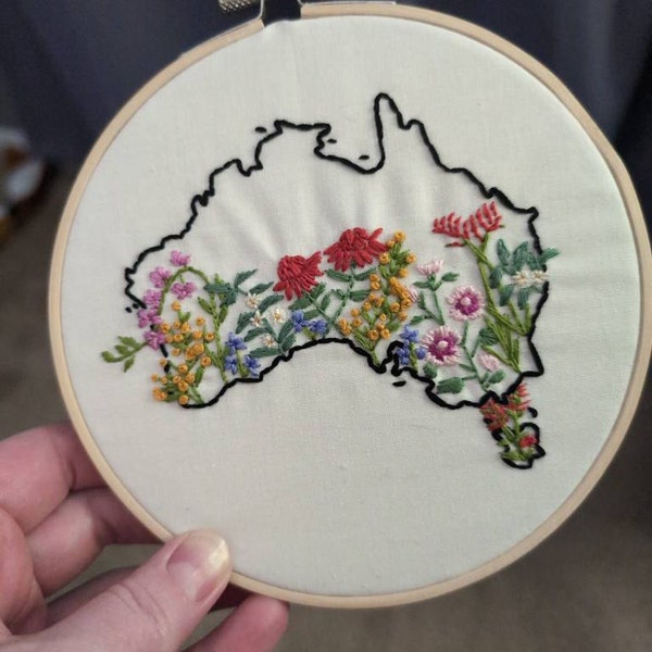 Australia Native Flowers Embroidery Pattern - Instant Digital Download ...