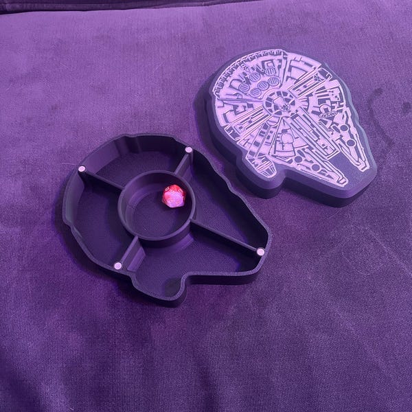 Star Wars Millennium Falcon Dnd Dice Tray - Etsy