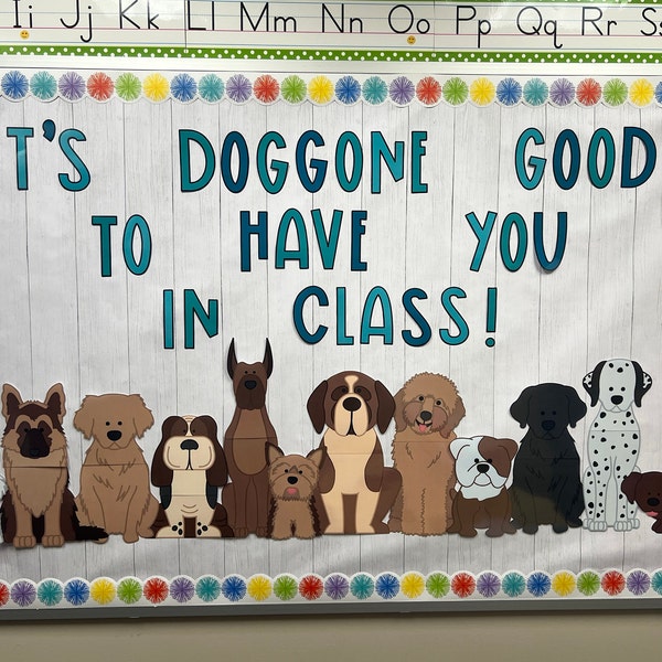 Puppy Door Decor Kit - Puppy Classroom Theme - Etsy