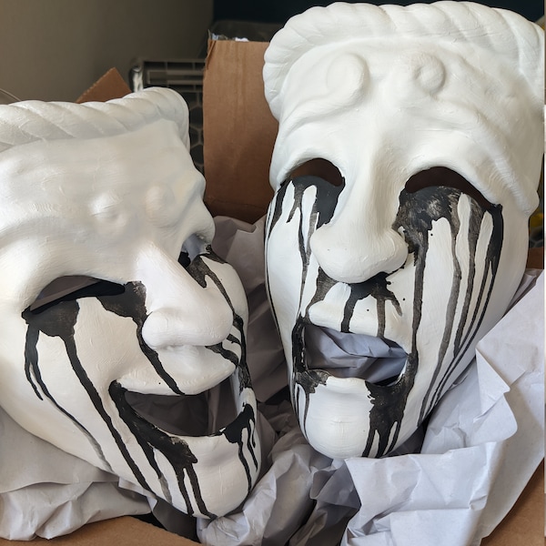 SCP - 035 Mask / Greek Comedy & Tragedy Masks / Theater Masks - Etsy