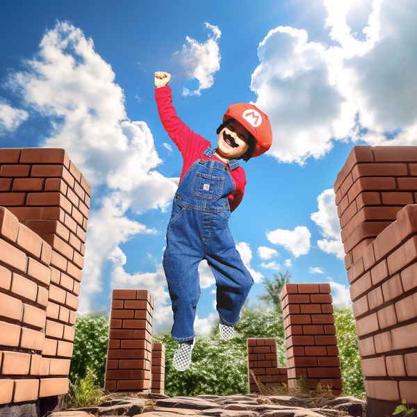 32 Super Video Game Inspired CG Digital Backdrops, Gamer, Super Mario ...