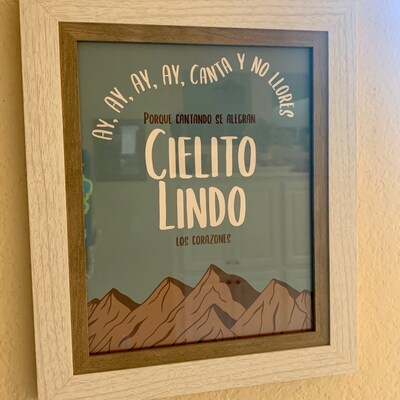PHYSICAL PRINT Cielito Lindo, Latinx Art, Spanish, Latinx Prints, Kids ...