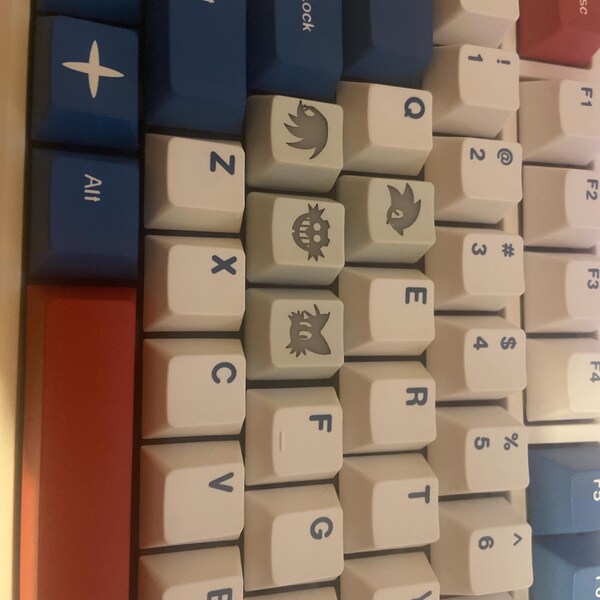 Sonic the Hedgehog Characters Backlit Keycap Pack | Mechanical Keyboard ...