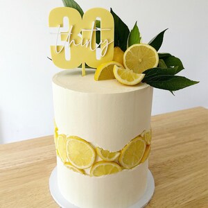 30 Cake Topper Birthday Thirty Cake Topper 30th Cake Ideas Gold Happy ...