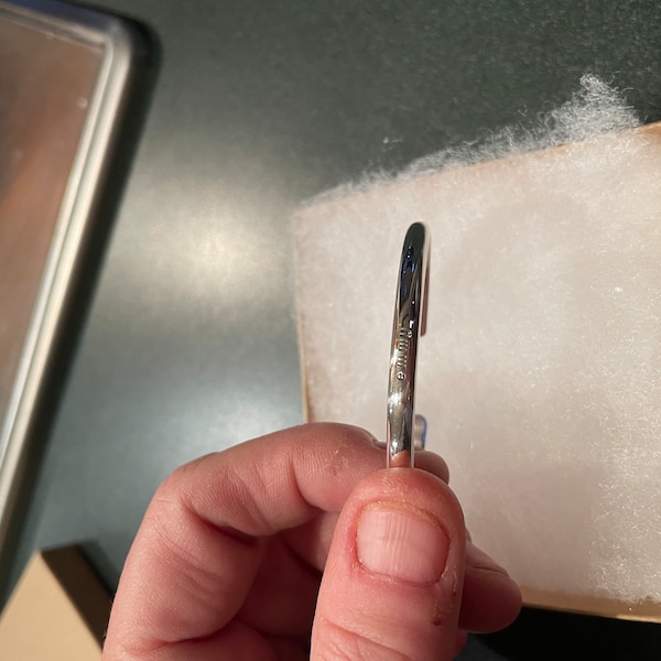 Baby, Toddler or Child's Sterling Silver Personalized Handstamped Cuff ...