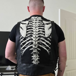Ribcage Back Patch, Ribcage, Skeleton Patch, Bones Patch, Cloth Patch ...
