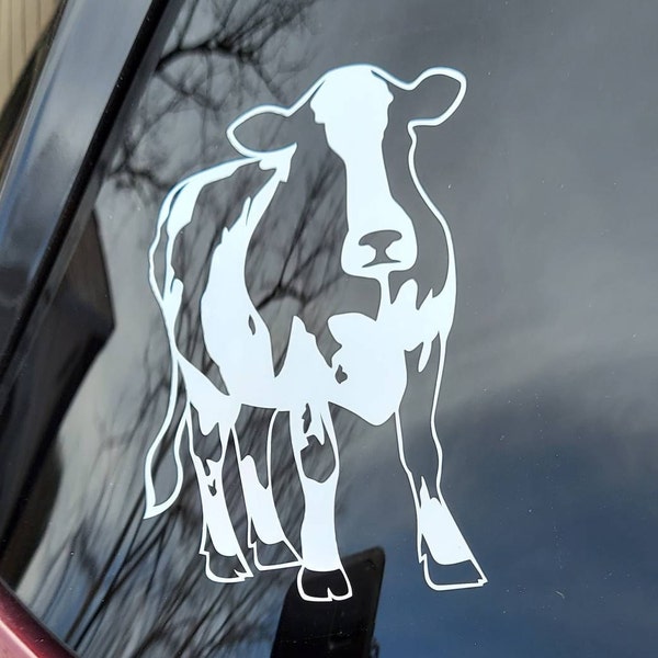 Custom Holstein Cow Decal | Choose Size, Color, Add Text | High Quality ...