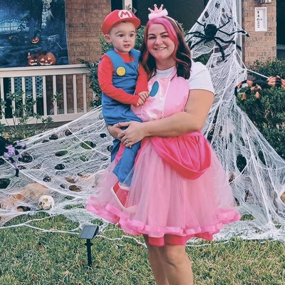 Princess Peach costume apron for women, Princess Peach dress up apron ...