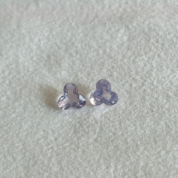 Pair of Swiss Blue Topaz Round Checker Cut Faceted Natural Gemstone ...