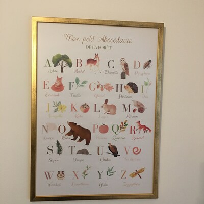 Affiche abécédaire de la forêt / alphabet enfant et bébé / version PDF ...