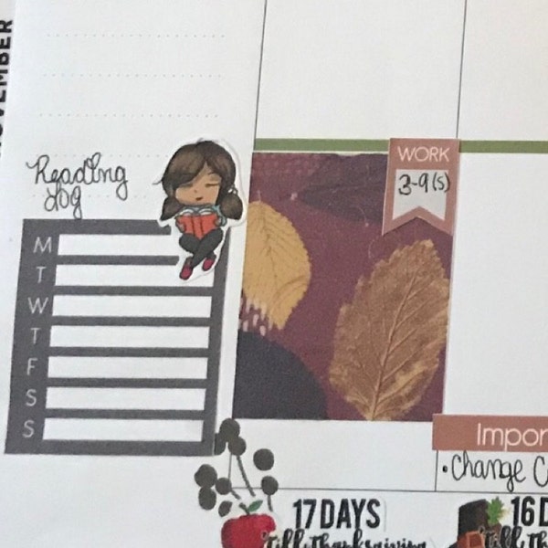 Chibi Kitkat Kitsune Concha Printable Happy Planner, Mini Happy Planner ...