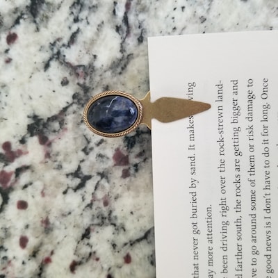 Stone Bookmarks Pick a Semi-precious Stone Aventurine Onyx - Etsy