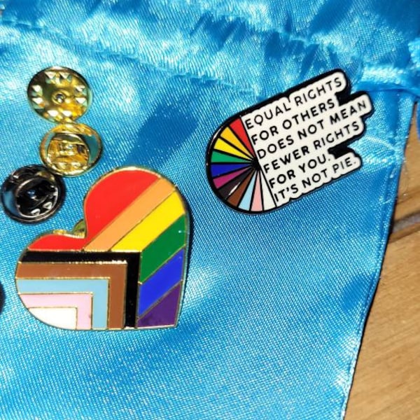Equal Rights - LGBTQIA, BLM, Trans, Feminist, Pro Choice, Pin, Enamel ...