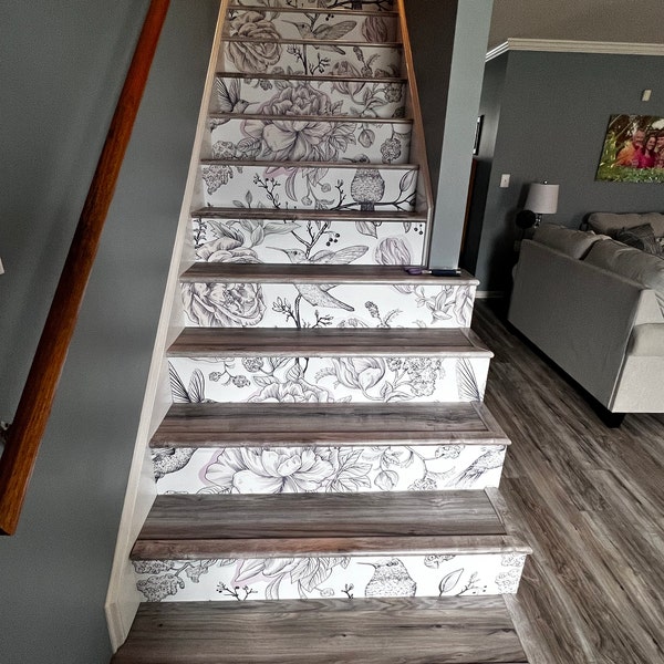 Stair Riser Decals, Stair Stickers, Stair Riser Decal Stickers, Bird ...