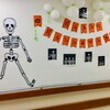 Large Multi Page Printable Skeleton Halloween Door or Window Decor Cute ...