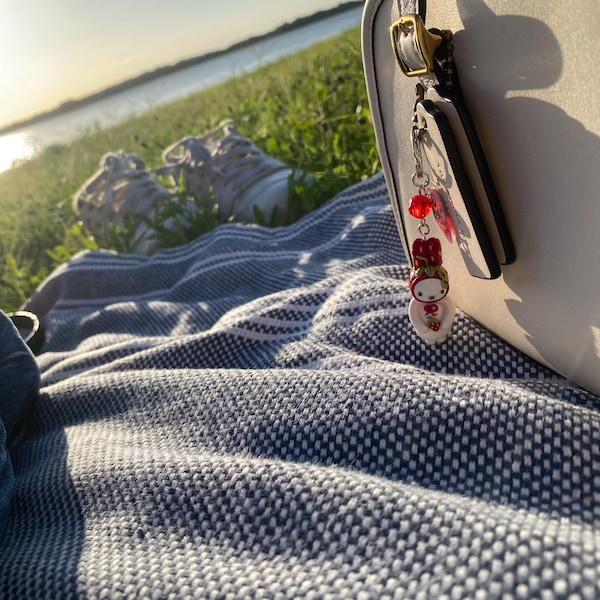 Miffy Handmade Snowsuit Keychain Charm - Blue Hood - 1.5 Inches ...