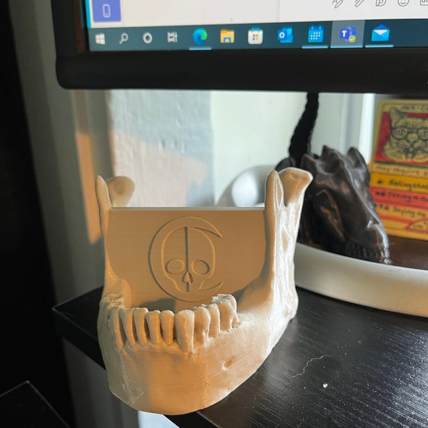 Lower Jaw Phone Holder • Gothic Home Decor • 3D Printed - Etsy