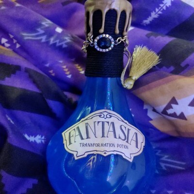FINAL FANTASY Inspired FANTASIA Potion Bottle With Magical Swirling ...