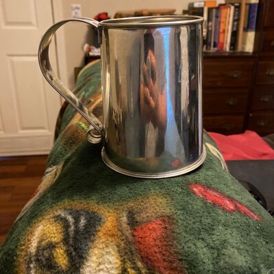 18th Century Tin Tankard Natural Tin Finish Tin Cup Reenactor Colonial ...