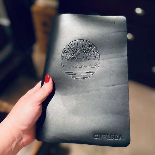 Large Leather Journal A5 Personalized, Refillable 6x8 A5 Leather ...