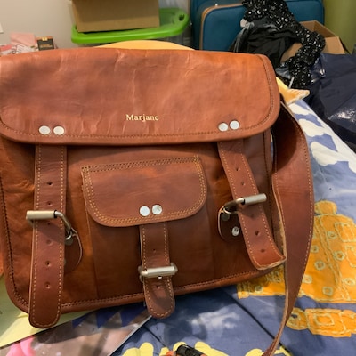 Vintage Leather Saddle Bag With Personalisation - Etsy