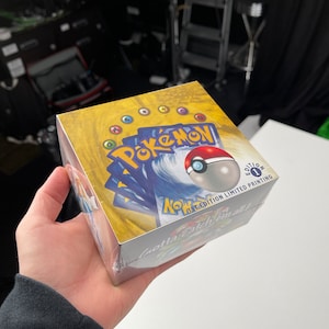 Filled & Sealed Vintage Proxy Pokemon Trading Card Game Booster Box ...