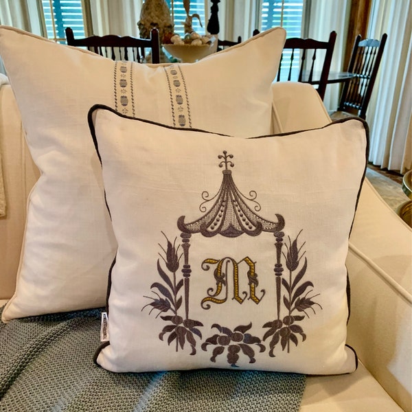 Embroidered Sheets Custom Embroidery Botanical on Own Sheets and ...