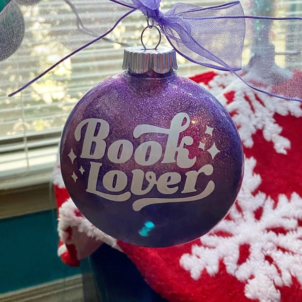 Reading Ornament - Book Worm Ornament - Reading - Reader - Library ...