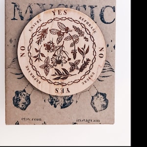 Pendulum Board Herbal Kit Nature Wooden Board Divination Witch Scrying ...