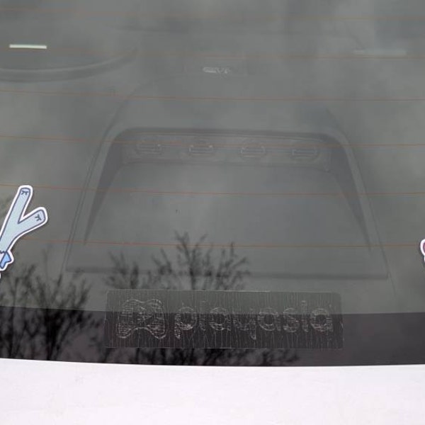 Big Leek Miku & Baguette Teto Vinyl Sticker: Water-resistant Laptop ...