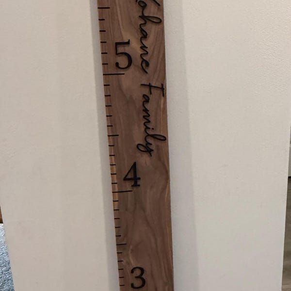 Growth Chart Ruler 3D, Wooden Measuring Stick for Kids, Giant Wall ...