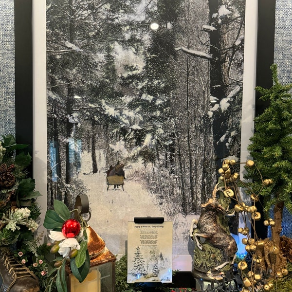 Stopping by Woods on a Snowy Evening, Robert Frost Poem, Christmas ...