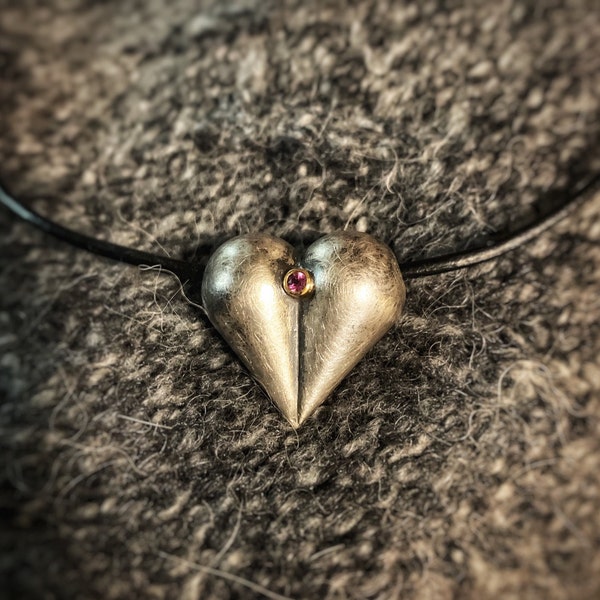 Pomegranate Gold Necklace - Small 18k Gold Pomegranate Pendant W Ruby ...