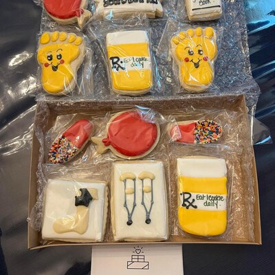 Get Well Sugar Cookies/ Surgery Gift / Knee Surgery Sugar Cookies ...