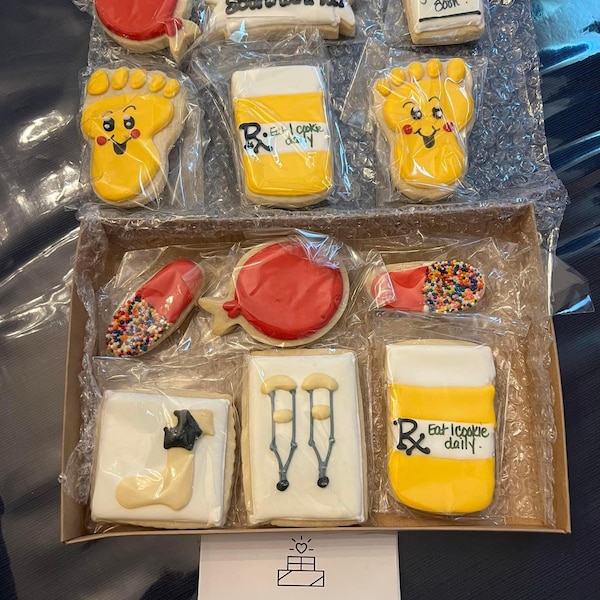 Get Well Sugar Cookies/ Surgery Gift / Knee Surgery Sugar Cookies ...