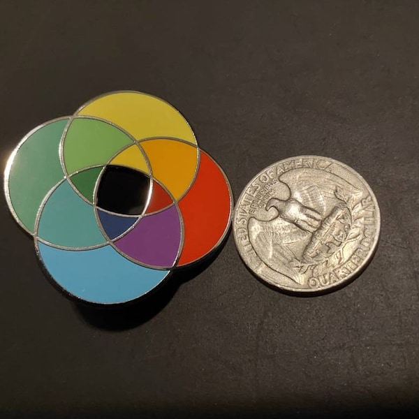 Plural Pride Rings Enamel Pin - Silver - Etsy