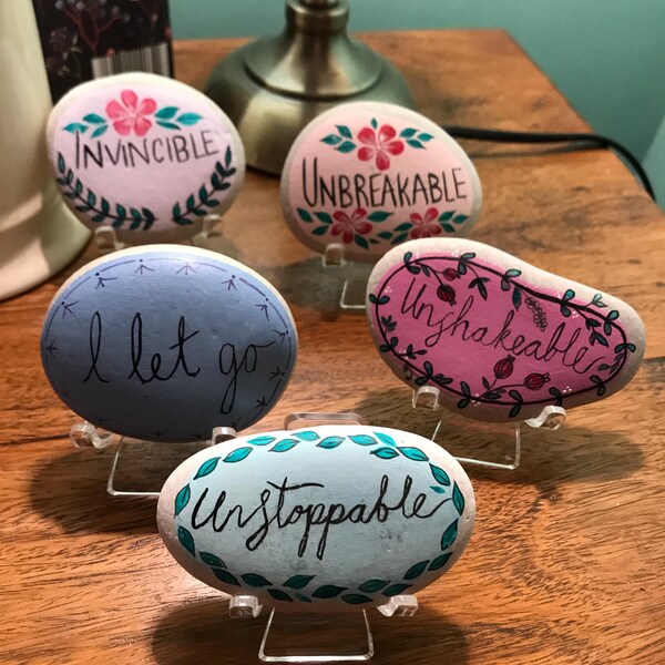 Extra Large Hand-painted Rock Married Couple, Custom Painted Rock ...
