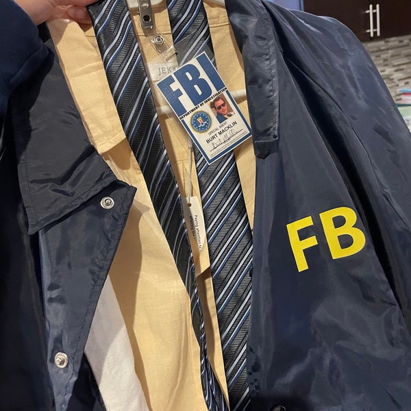 Burt Macklin Parks and Recreation ID Badge Card Cosplay Costume Name ...