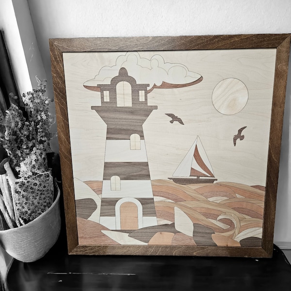 Northern Lights Art, Forest Shadow Box, Layered Paper Art, Pine Tree ...