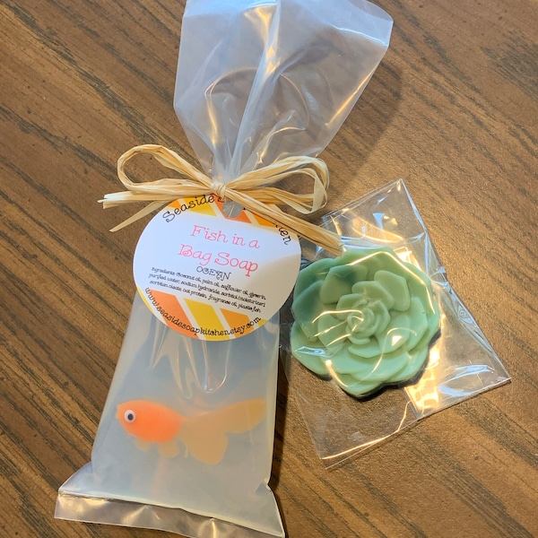 Fish in a Bag Soap - Fish Soap - Custom Scent Fish Soap - Custom Color ...